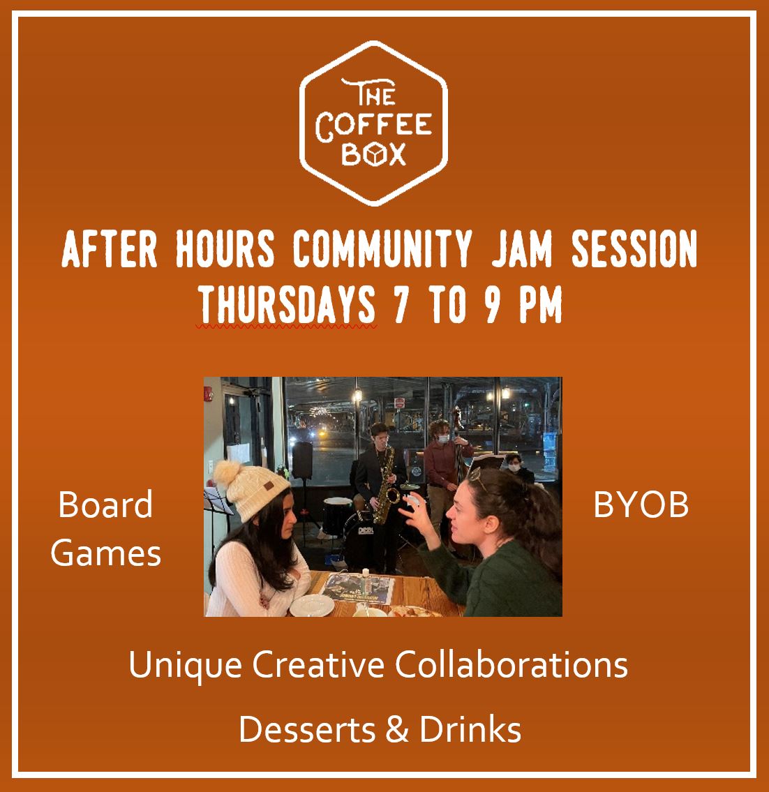 thursday evening open mic & jam – The Coffee Box